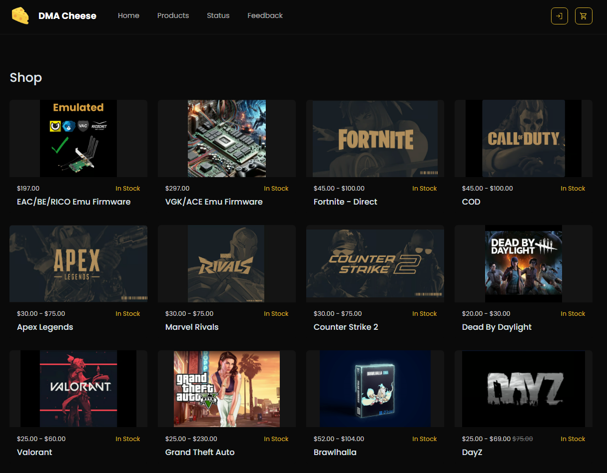 DMA Cheese - DMA Cards, DMA Cheats, DMA Firmware
